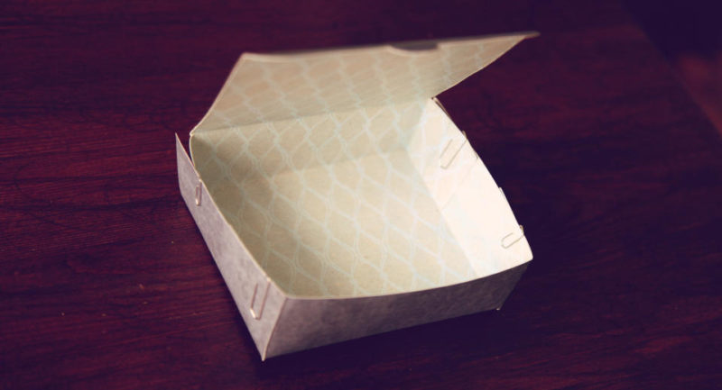 Rechteckige Schachtel basteln als hübsche Geschenkbox | Anleitung