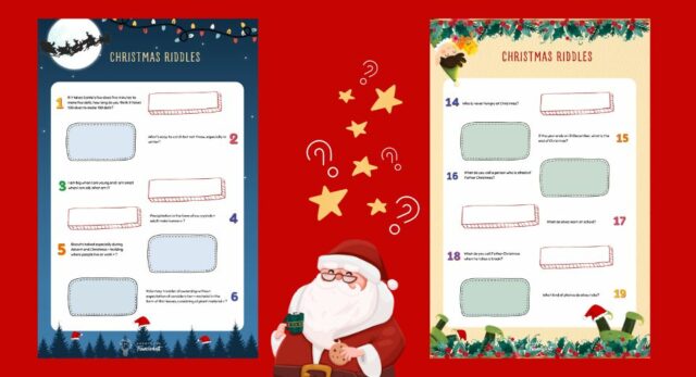 24 Best Christmas Riddles for Adults + Free Printable