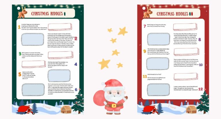 25 Christmas Riddles for Kids - Free Christmas Game Printable